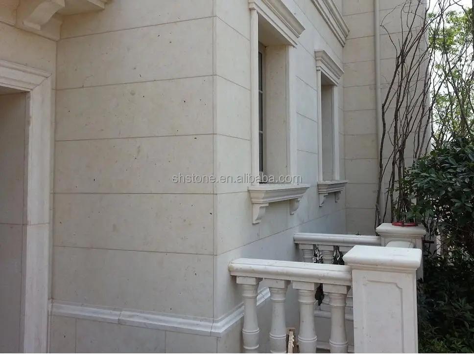 SH STONE Natural Stone Facade Roma Beige Limestone Exterior Wall ...