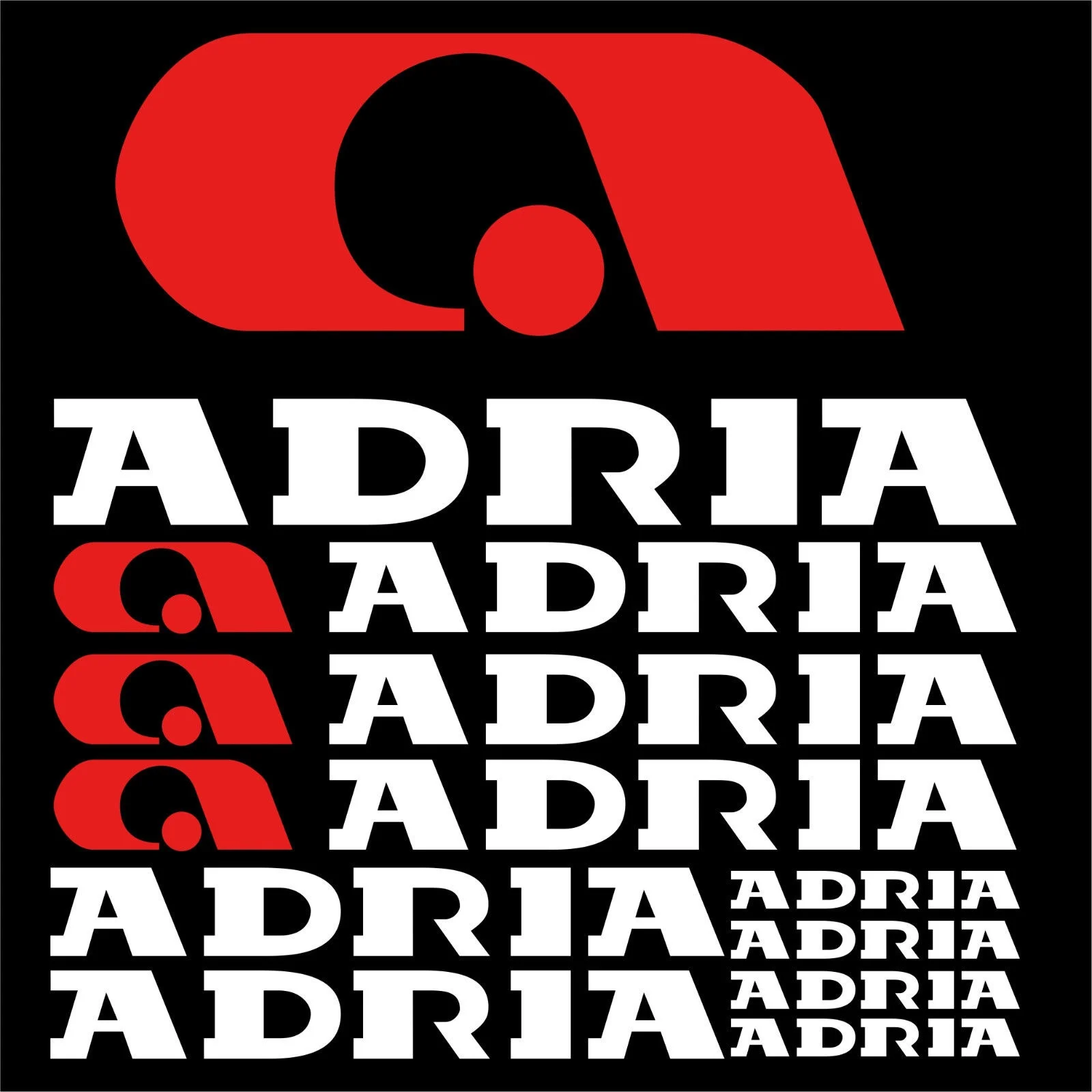 Adria Aufkleber Sticker Wohnmobil Camper Wohnwagen Caravan 10 Sticker ...