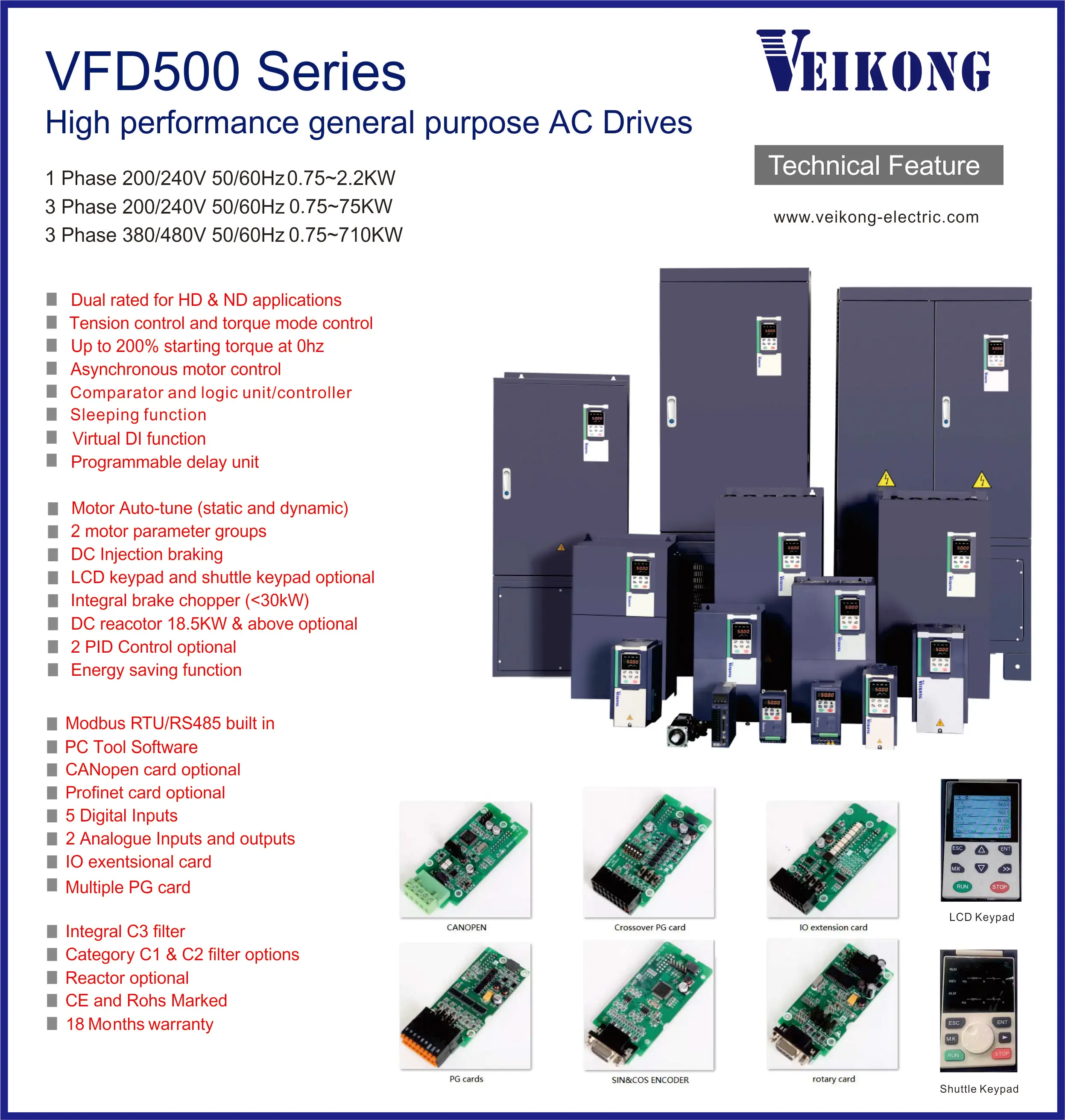 VEIKONG VFD500 用于泵和风扇的高性能交流变频逆变器| Alibaba.com