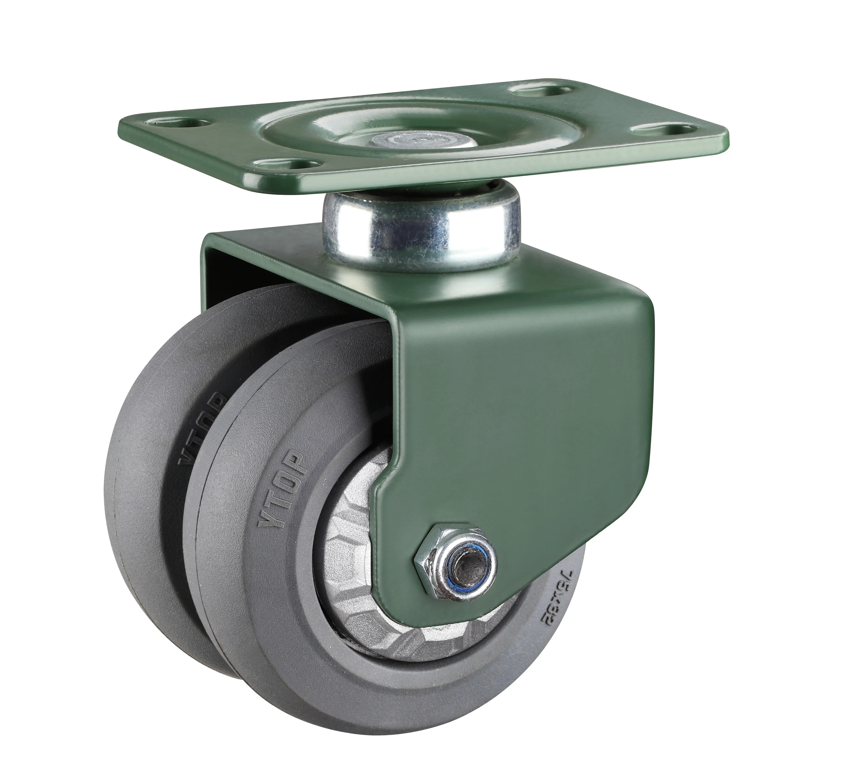 Military Quality Medium Duty Rubber Caster Agv High Load Caster Wheel ...