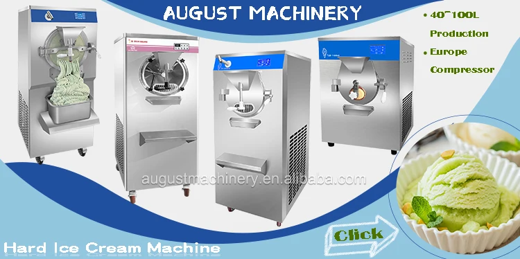 AUGUST 1000L Gelato Machine Batch Freezer Hard Ice Cream Machine Ice Cream Continuous Freezer ...