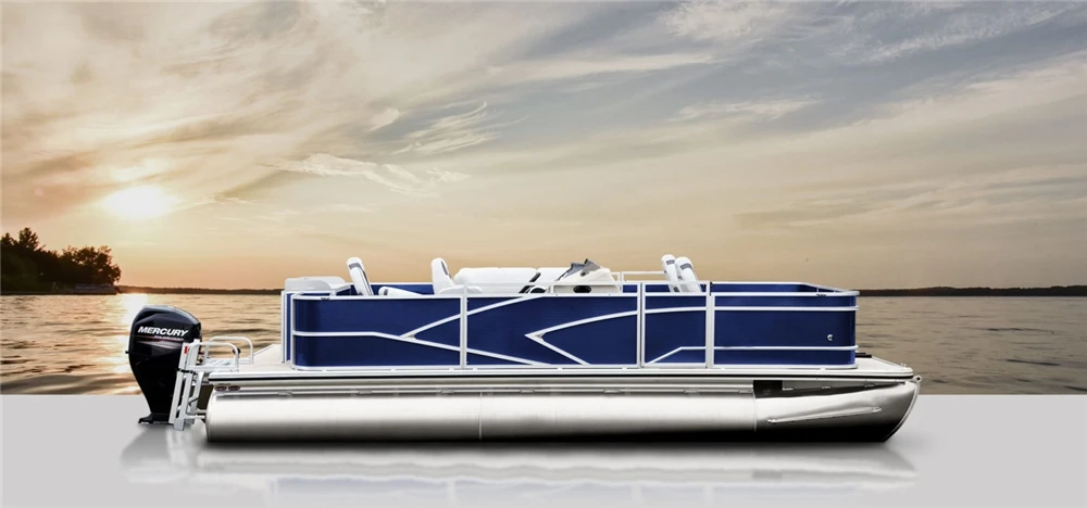 Luxury 27FT Aluminum Fiberglass Catamaran Tritoon Boats