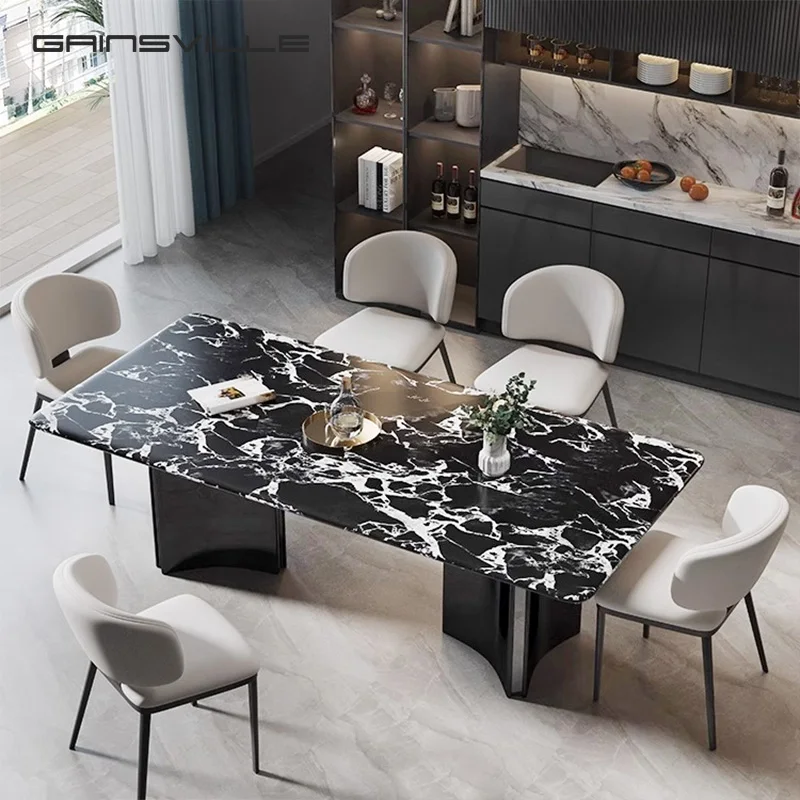 Commercial Grade Natural Marble Dining Table | Project Furniture ...