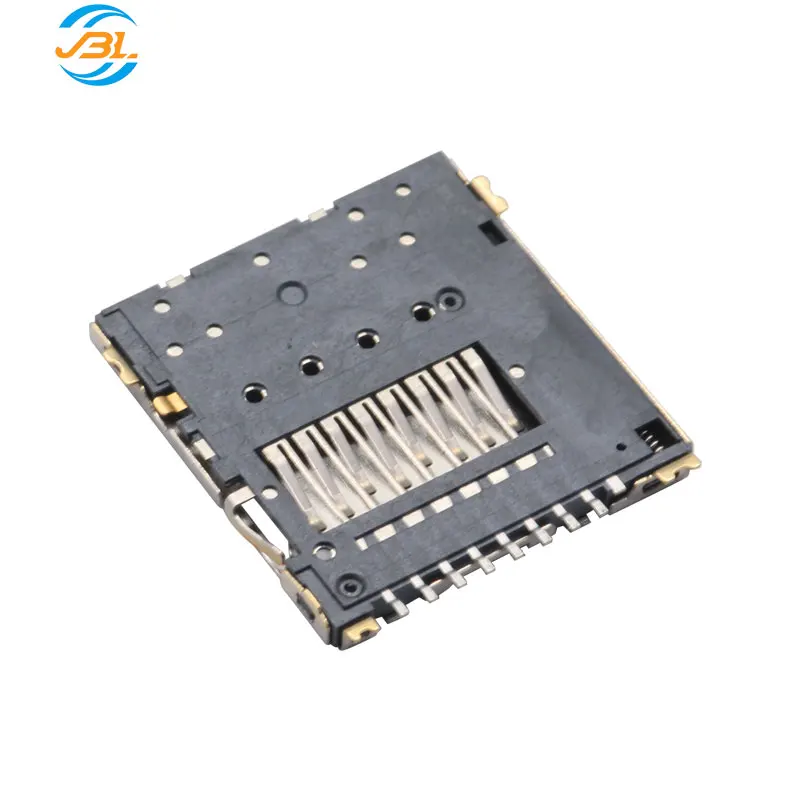 8P Push -Pull Type Micro SMT SD Card Socket For AI Electronic products ...