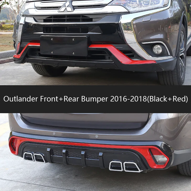 Bumpers For Mitsubishi Outlander 16-18 Front Bumper Rear Bumper - Buy ...