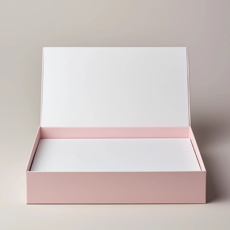 Custom Luxury Pink Paper Packing Folding Shoe Gift Box Magnetic Paper ...