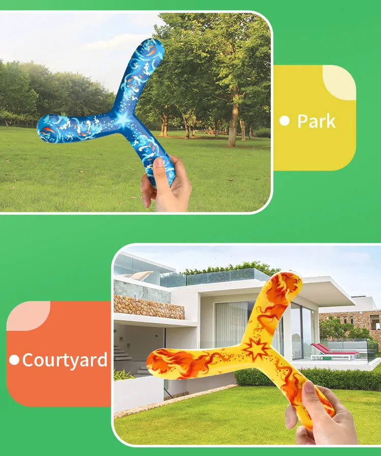 Pu Soft Boomerage Foam Boomerang Indoor For Kids - Buy Boomerage ...