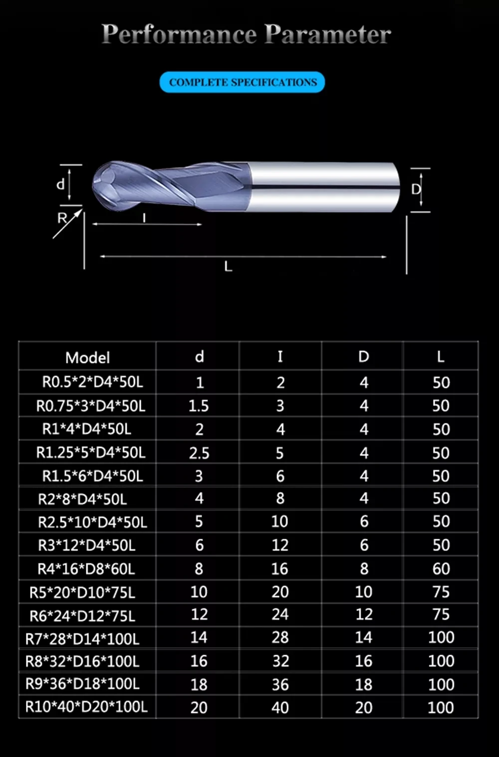 Hrc45 Bóng Mũi End Mills Cnc Rắn Tungsten Carbide Phay Cutter Công Cụ ...