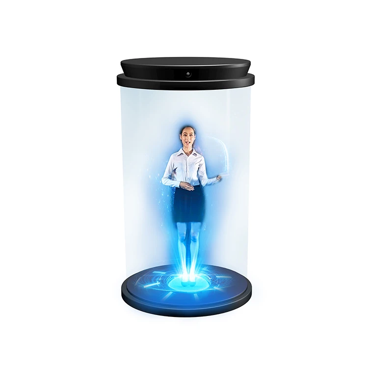 digital signage and displays 360 holographic display hologram cylinder ...