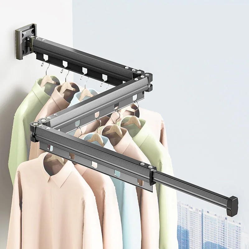 Aluminum Retractable Drying Rack - Modern & Foldable