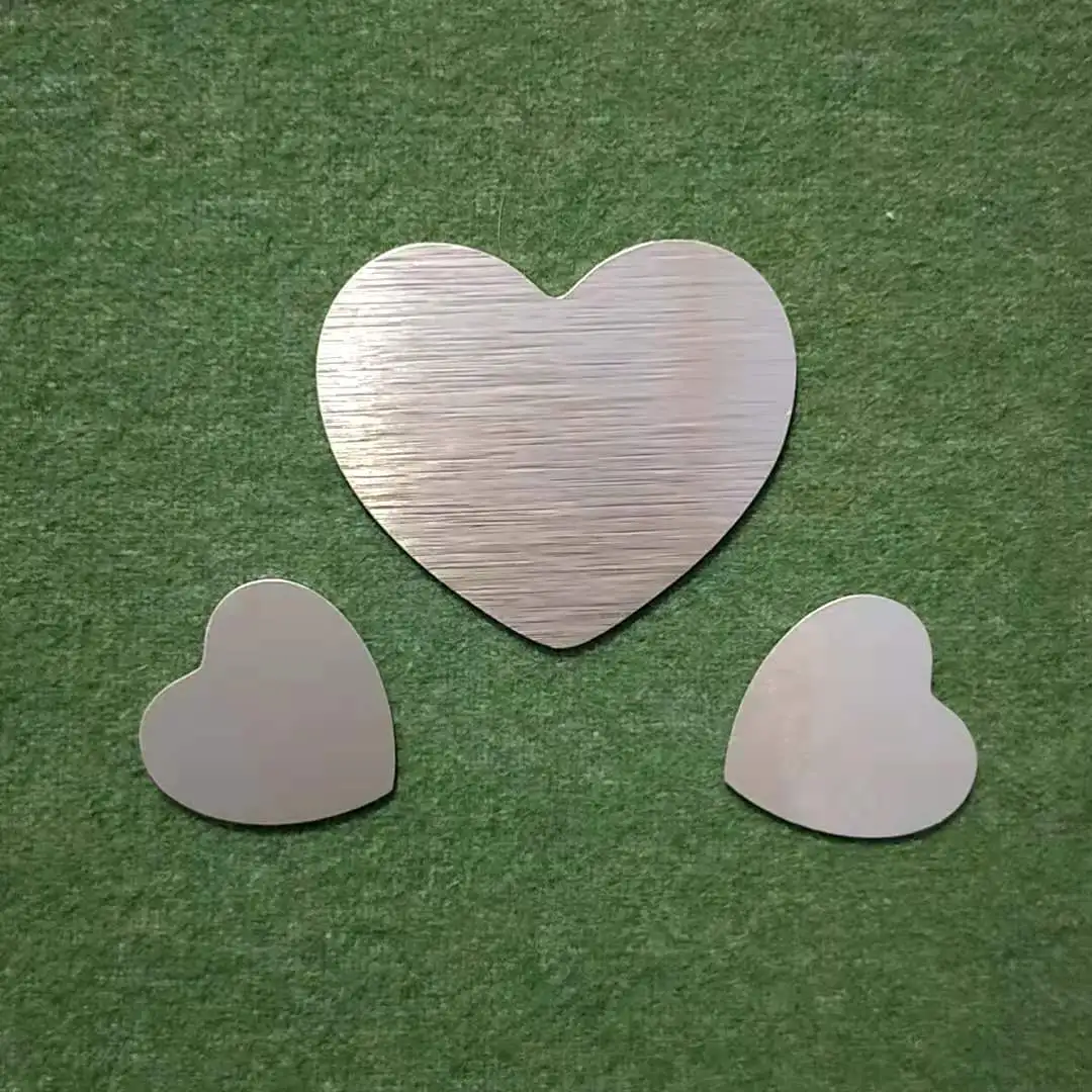 Custom Sublimation Aluminium Sheet Sublimation Disc Heart Inserts For ...