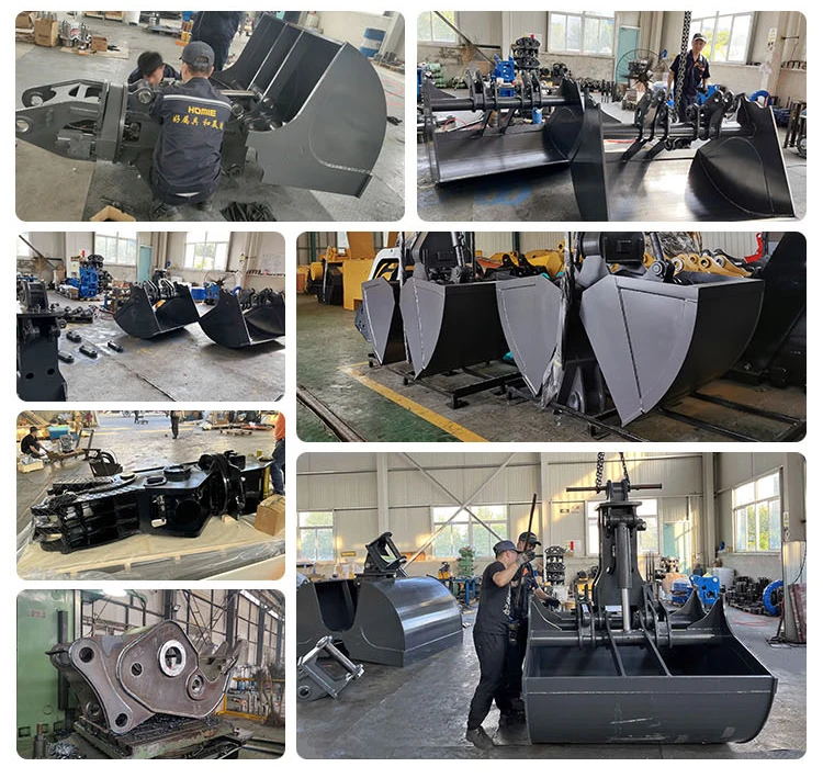 Customizable Clamshell Attachment Excavator Rotating Hydraulic Clam ...