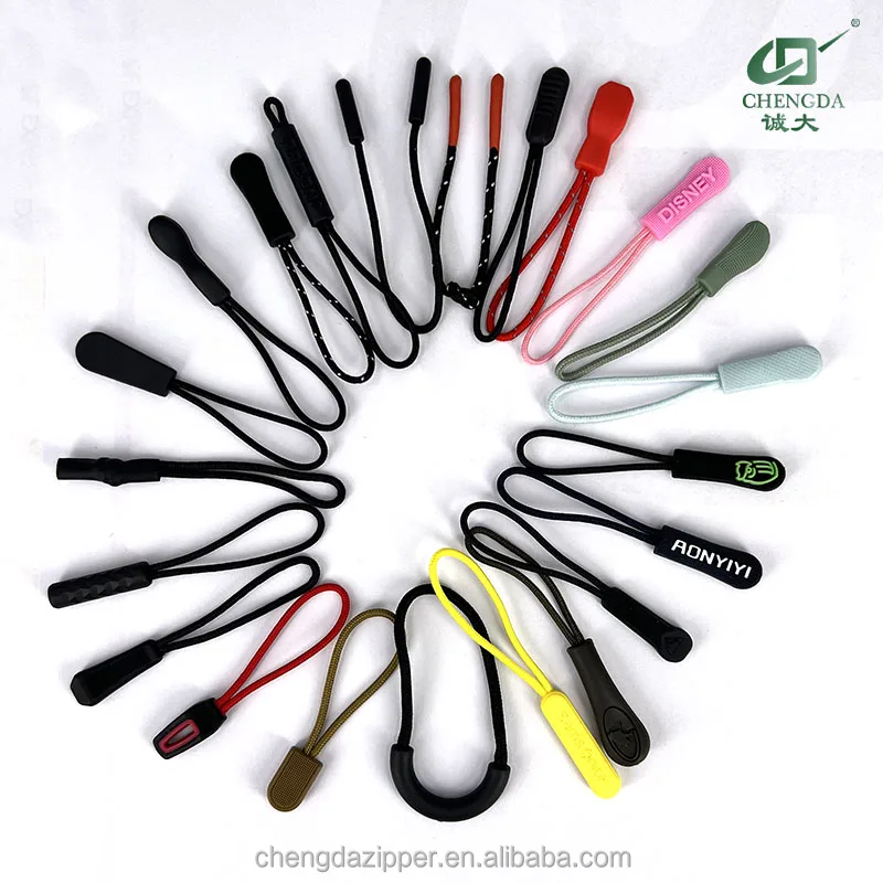 Chengda Zipper Cord Puller Rapid Custom Colorful Soft Pvc Zipper Pull ...