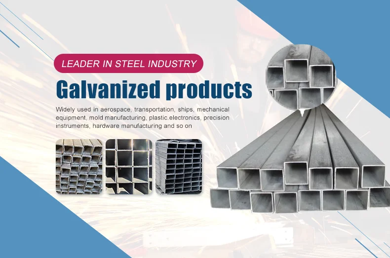 Ms Rectangular Hollow Gi Pipe Galvanized Steel Tube Gi Square Tubing Bs ...