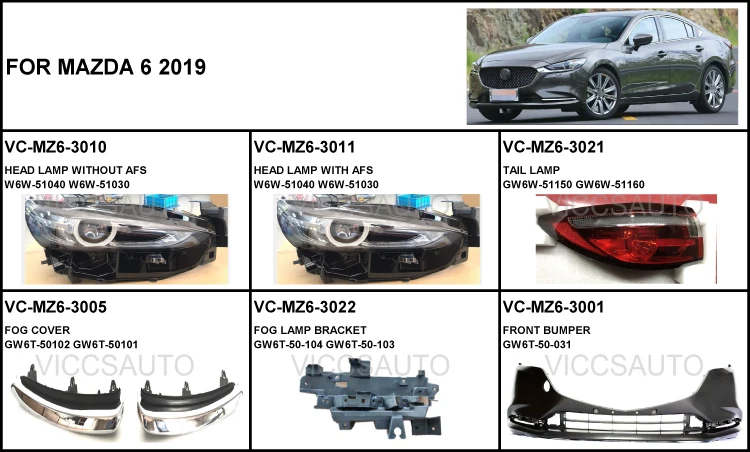 Oem Gsh7-50-710 For Mazda 6 2019 Auto Car Grille Chromed Strip - Buy ...