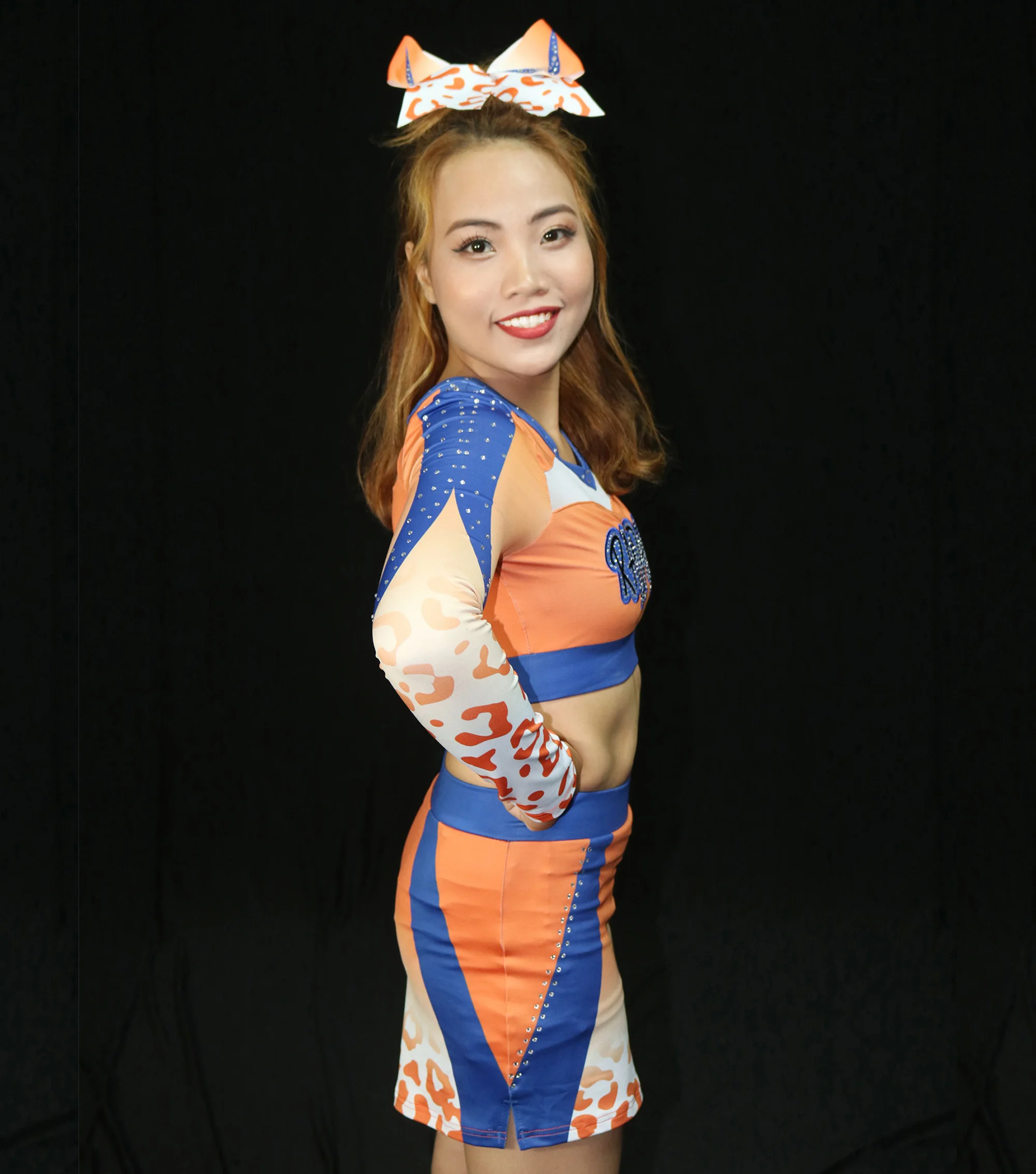 Cheer Uniform School Girl Fancy Dress Cheerleader Dress Dance Football ...