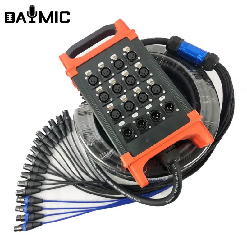 Factory Oem 8 10 12 16 24 32 Channel 30 50 100 Meter Xlr Audio Signal ...
