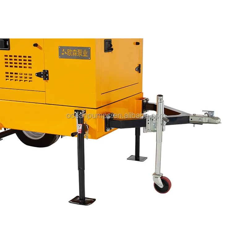 6 Inch Self Suction Drainage Pump Truck Soundproof Rain Cover Diesel ...