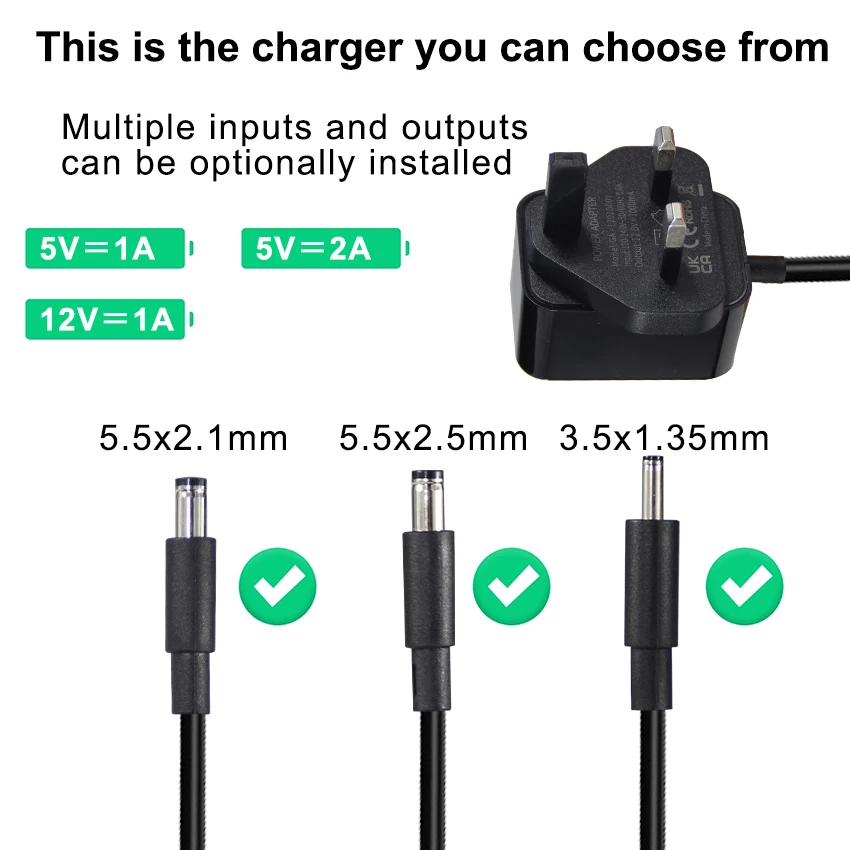 5v 2a English Plug 3 Pin Uk 5v Dc Adapter 2a Dc Power Supply For Mobile ...