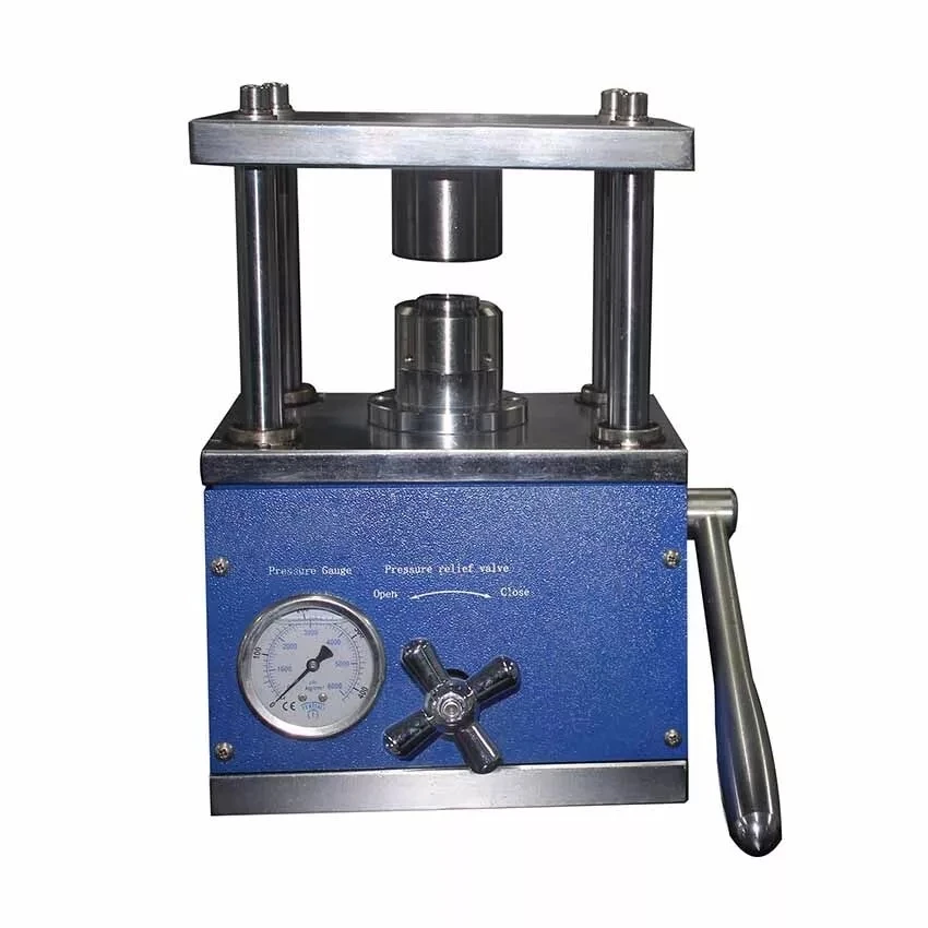 Cr2032 Coin Cell Manual Hydraulic Crimper Machine With Crimping Die ...