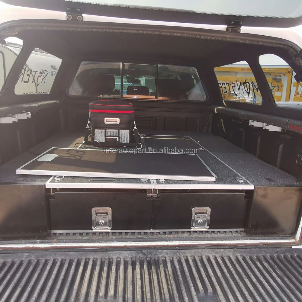 Lightueight Aluminum Pickup Truck Bed Rack Slide Out Canopy Cover ...