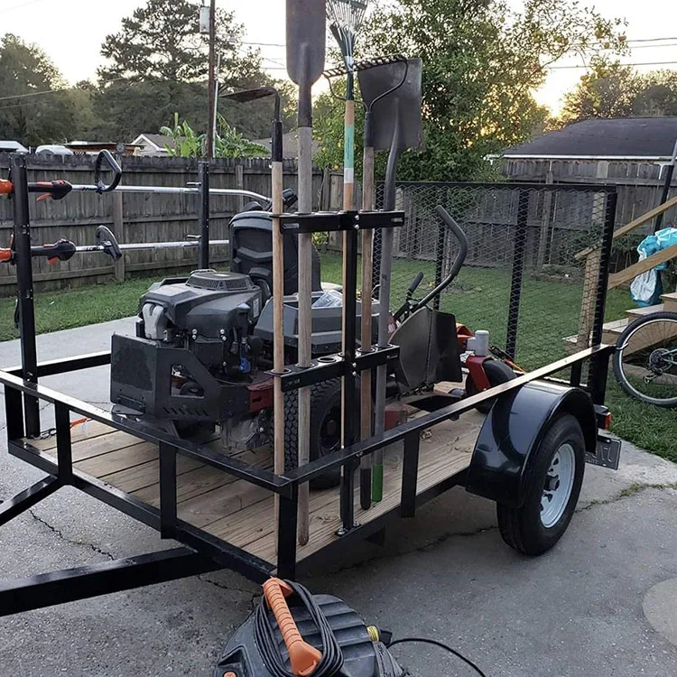 JH-Mech Hand Tool Rack Lockable Trimmer Landscape Trailer Rack High ...