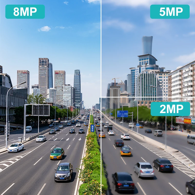 8MP 4K PTZ Camera with 1080P Night Vision - Outdoor Security