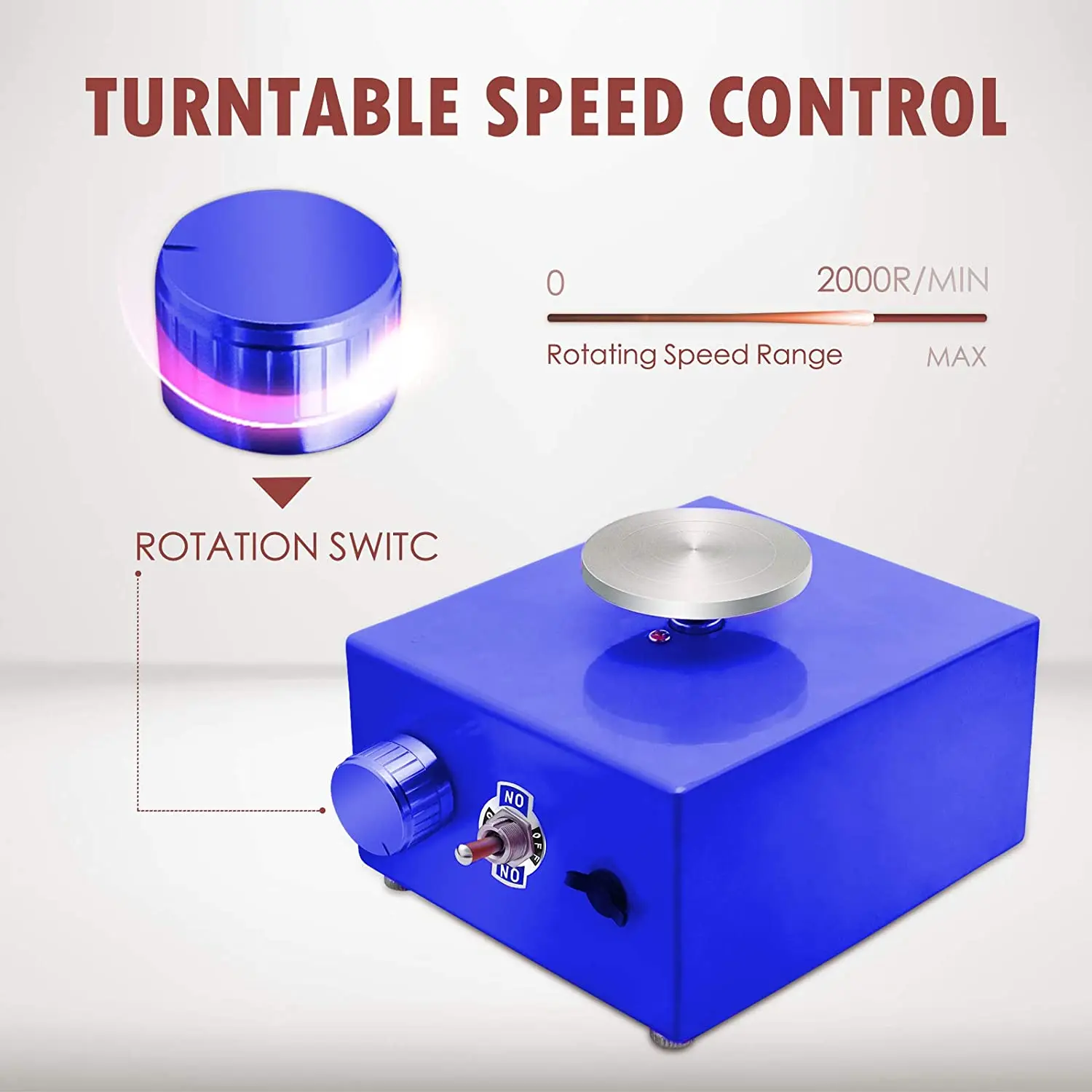 Mini Pottery Machine Diy Adjustable Speed Clay Machines Electric ...