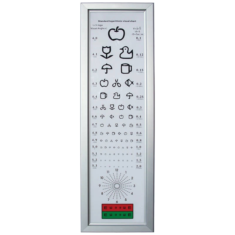 Snellen Visual Acuity Chart Optometry Equipment for Children's Vision ...