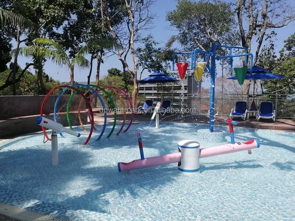 Kids Water Playground Pool Games - Rain Tree Style Fiberglass Water ...