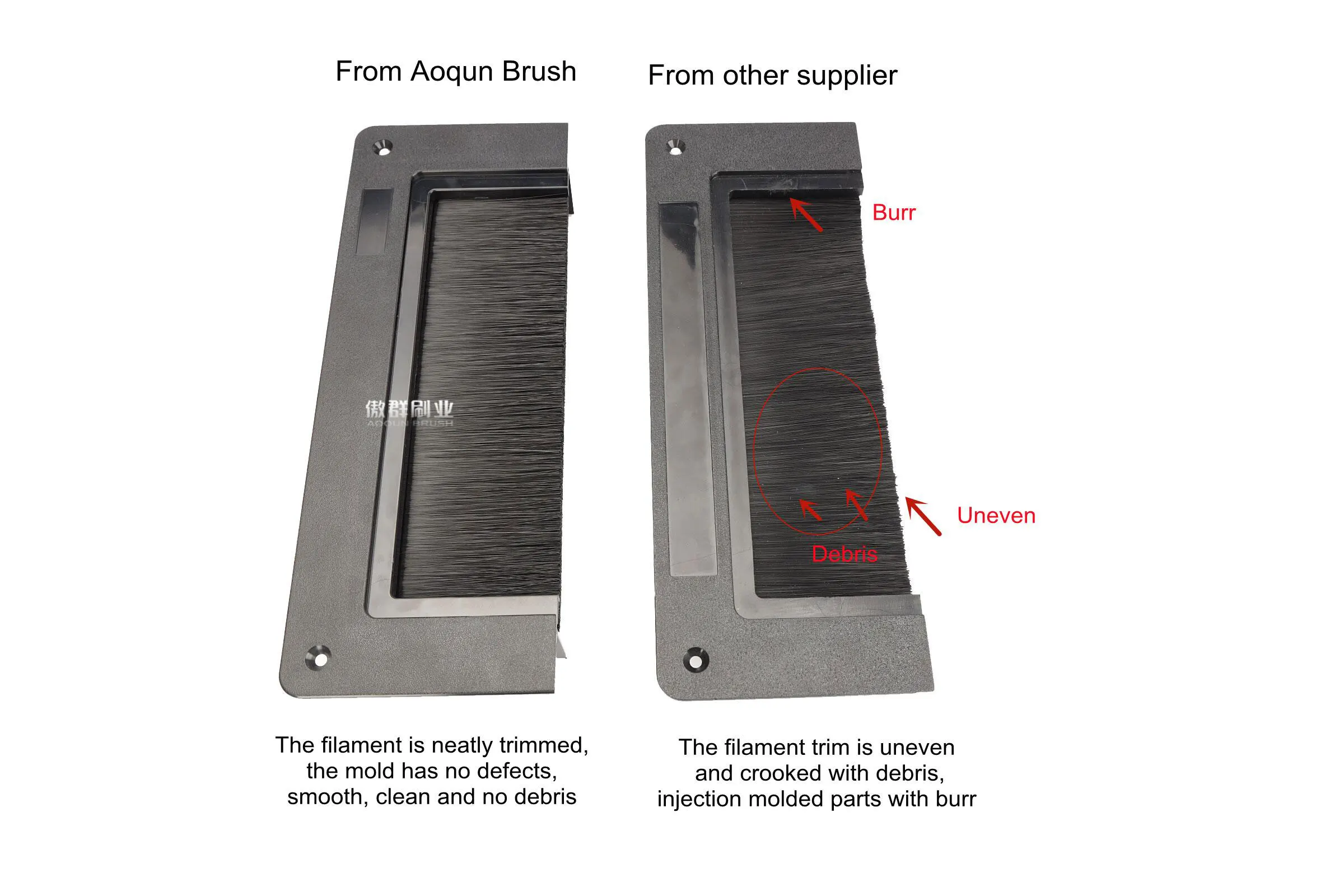 In-floor Cable Brush Seals Raised Floor Grommet - Durable & Versatile