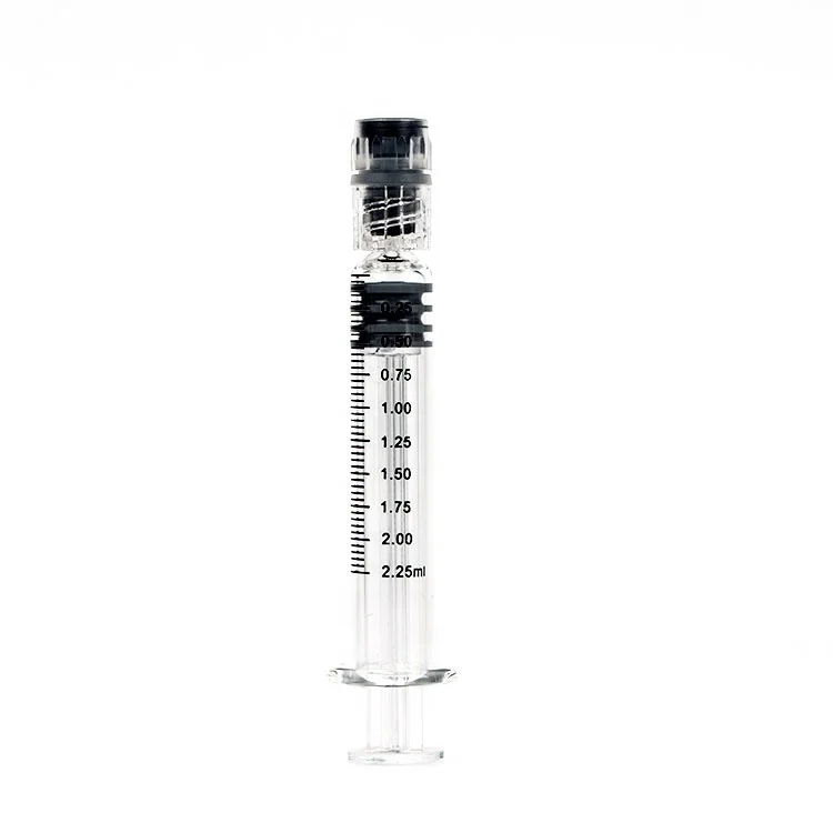 Luer Lock Slip Lock Syringe 1ml Syringe Extracts Packaging Borosilicate Glass Flower Cosmetics ...
