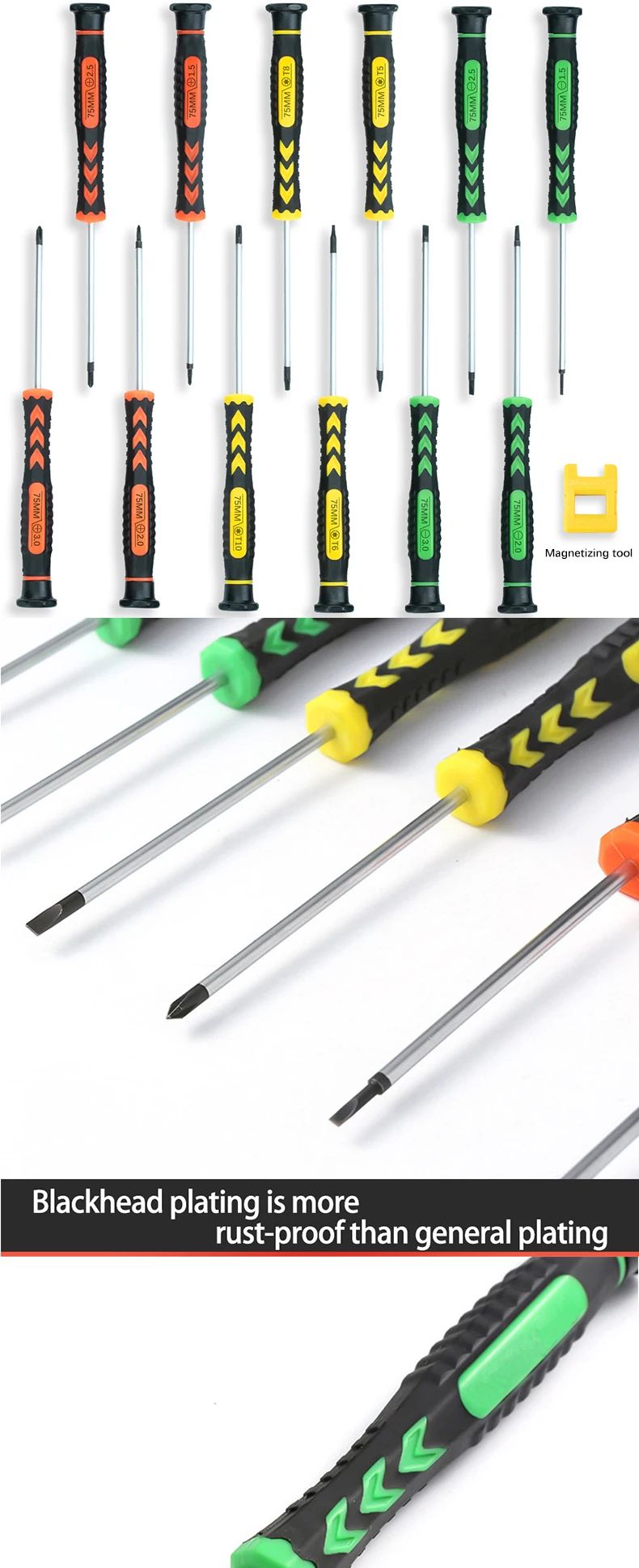 Magnetic Screwdriver Multi Functional Mini Phillips Torx Screwdriver ...
