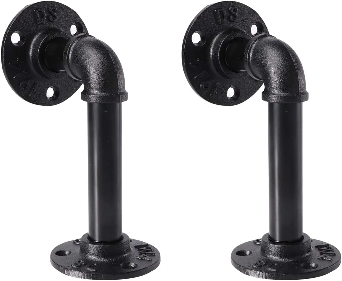 Multifunction Industrial Diy Pipe Rack Brackets Carbon Steel Antique ...