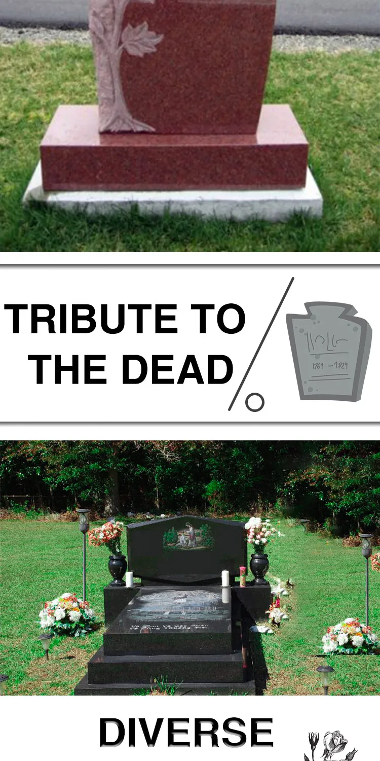 Wholesale Tombstone Modern Different Colors Granite Double Tombstones ...