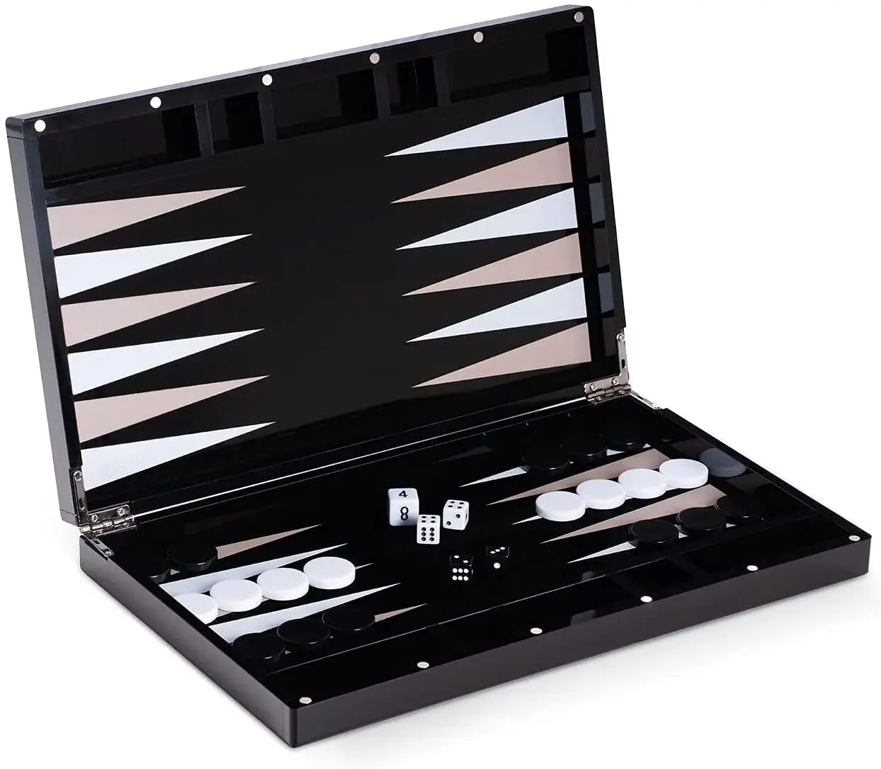 Orange Acrylic Backgammon Board - Durable & Customizable