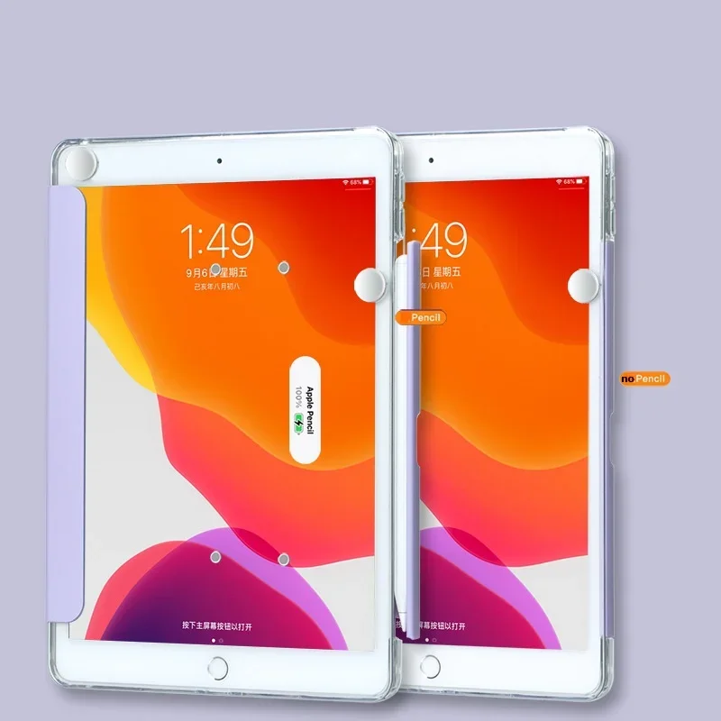 360 Rotation Clear Acrylic Case For Ipad 10th 10.9 Pro 11 Clear Case ...