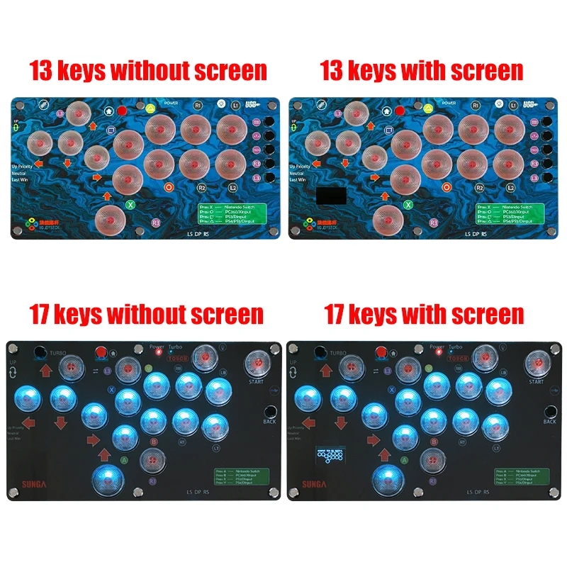 Hitbox Arcade 17Key/13key Fightstick Mini Hitbox Fighting Video Game ...