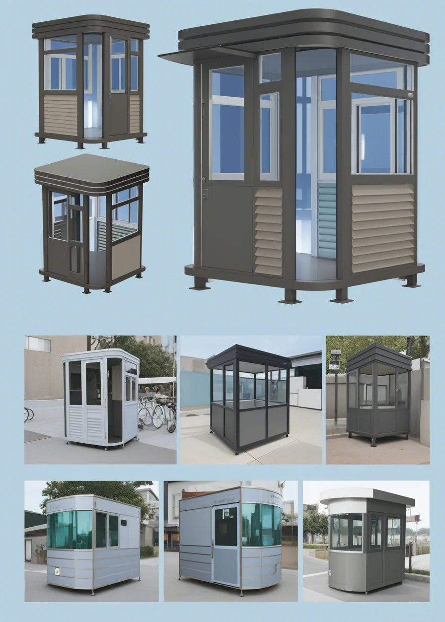 Outdoor Security Guard House Guard Shack Prefabricated Cabin Hot Sales ...