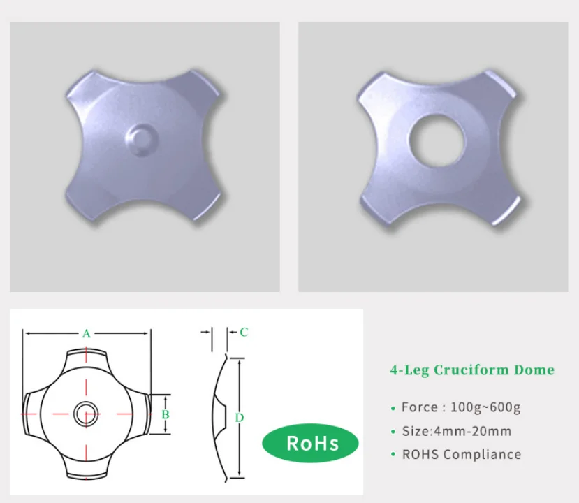 Oem Metal Dome Custom 4 Legged Metal Dome With Special Shapes And Sizes ...