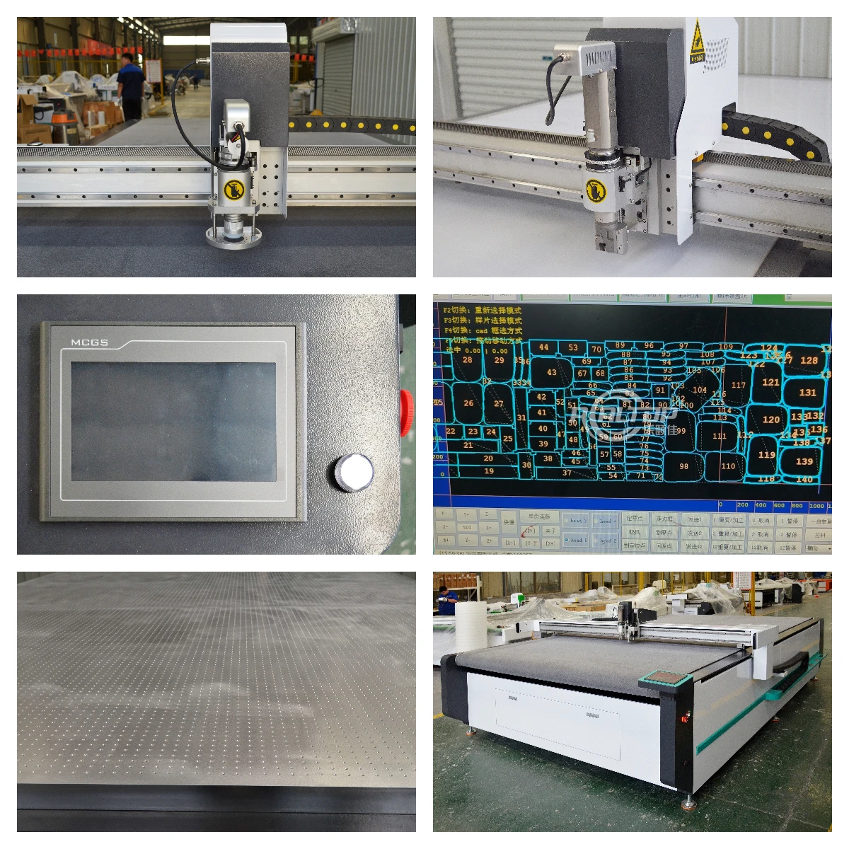 Jinan Realtop1625 textile automatic cnc cutting machine multi-layers fabric non-woven cutting ...