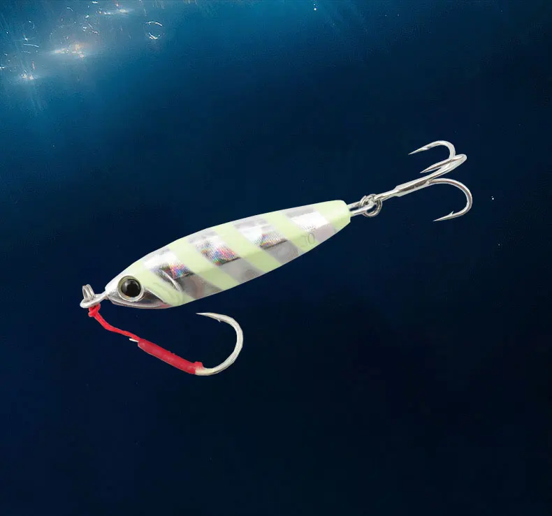 New High-quality Striped White Silver 64mm/30g Falling Iron Plate Road ...