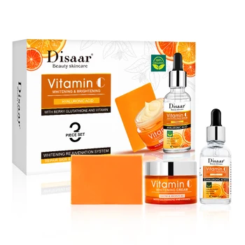 Disaar Vitamin C Hyaluronic Acid Skin Care Products 3in1 Set Soap Face ...