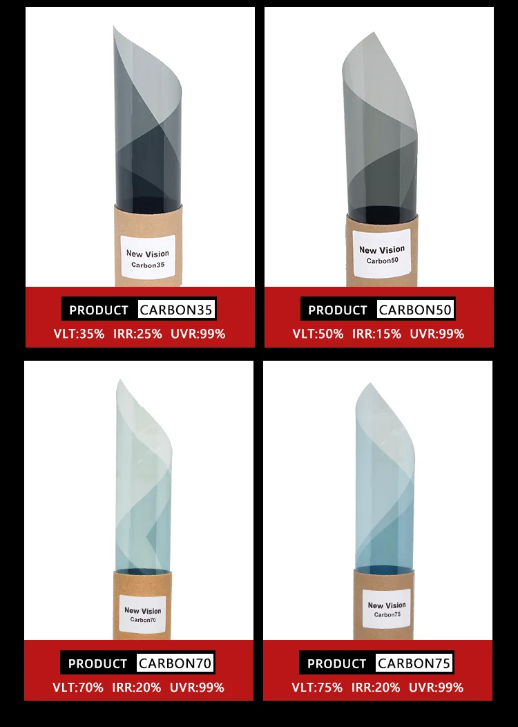 Sample Car Window Tint Film Nano Ceramic Carbon Film with clear Vision ...