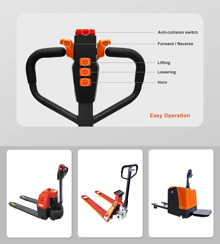 Uni-silent Electric Pallet Truck - 2T All-Terrain Forklift