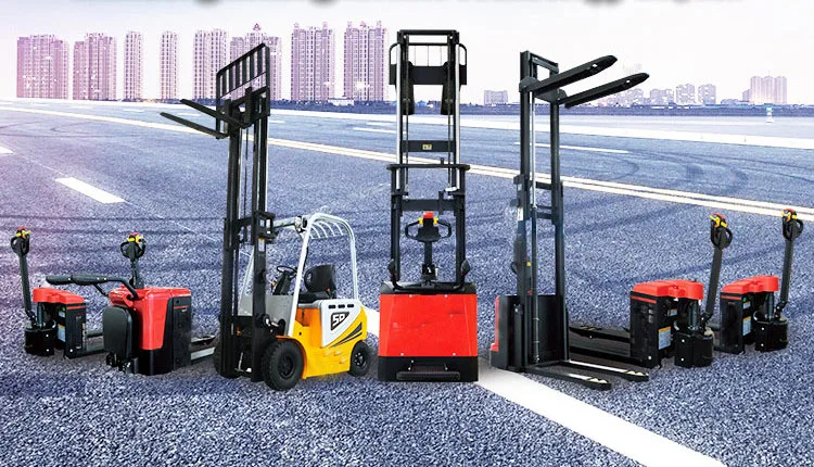 Smart Design Semi Electric Pallet Stacker1.5 Ton 2 Ton Triplex Mast 4 ...