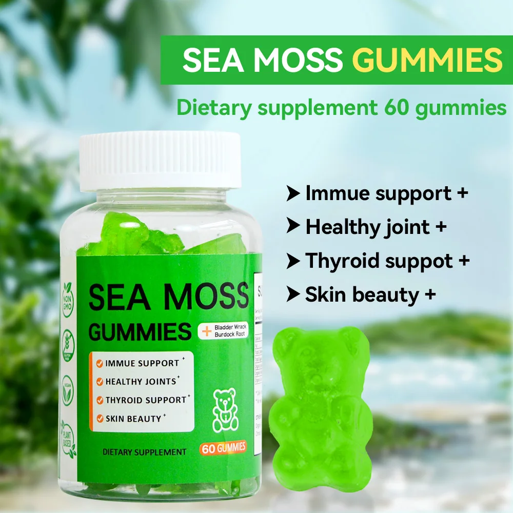 Chinaherbs Sea Moss Gummies Vegan Burdock Gummy And Bladderwrack ...