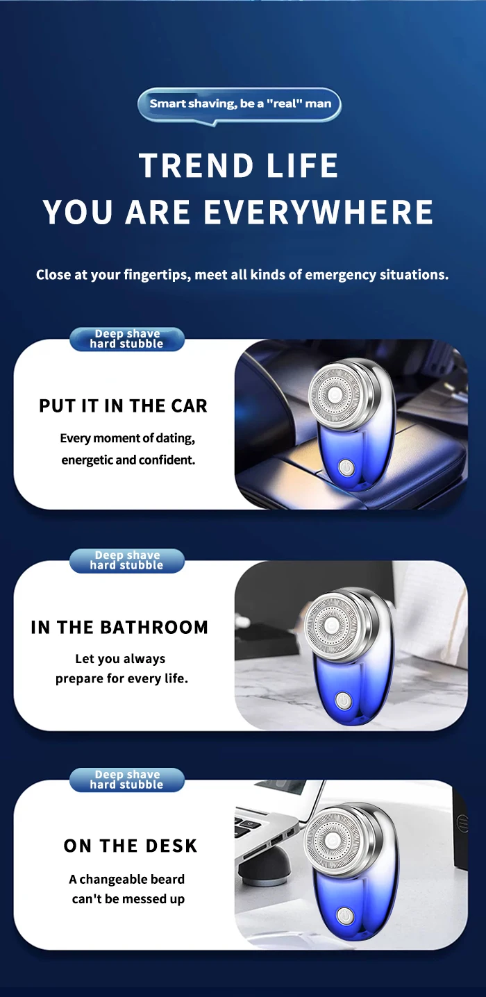 Mini Portable Shaving Machine Km-C52 for Men - Fast & Safe