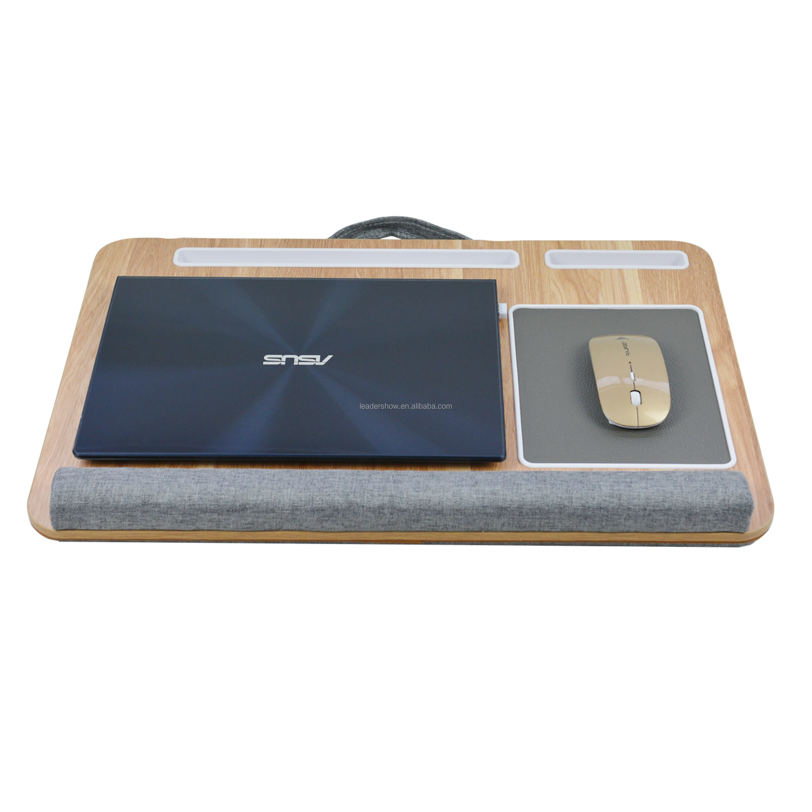 Portable Laptop Pillow Table Wood Knee Notebook Holder Lap Laptop Desk ...