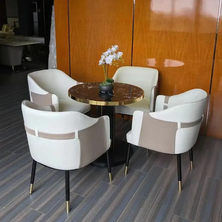 Negotiation table and chair combination one table four chairs meeting ...